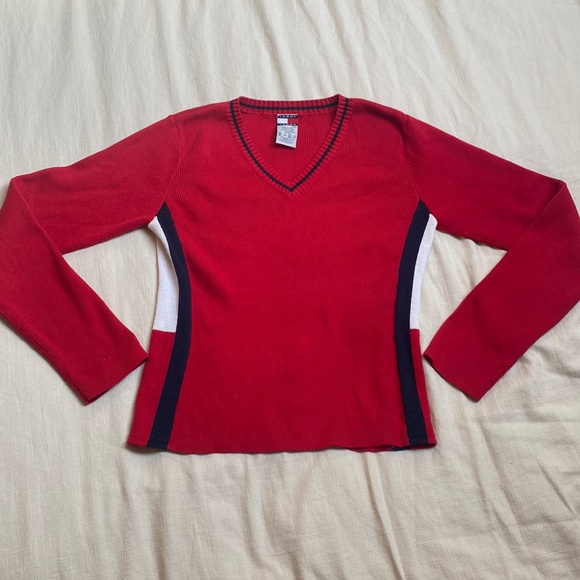 Vintage | Sweaters | Vintage Tommy Jeans 200s Signature Fitted Ribbed ...